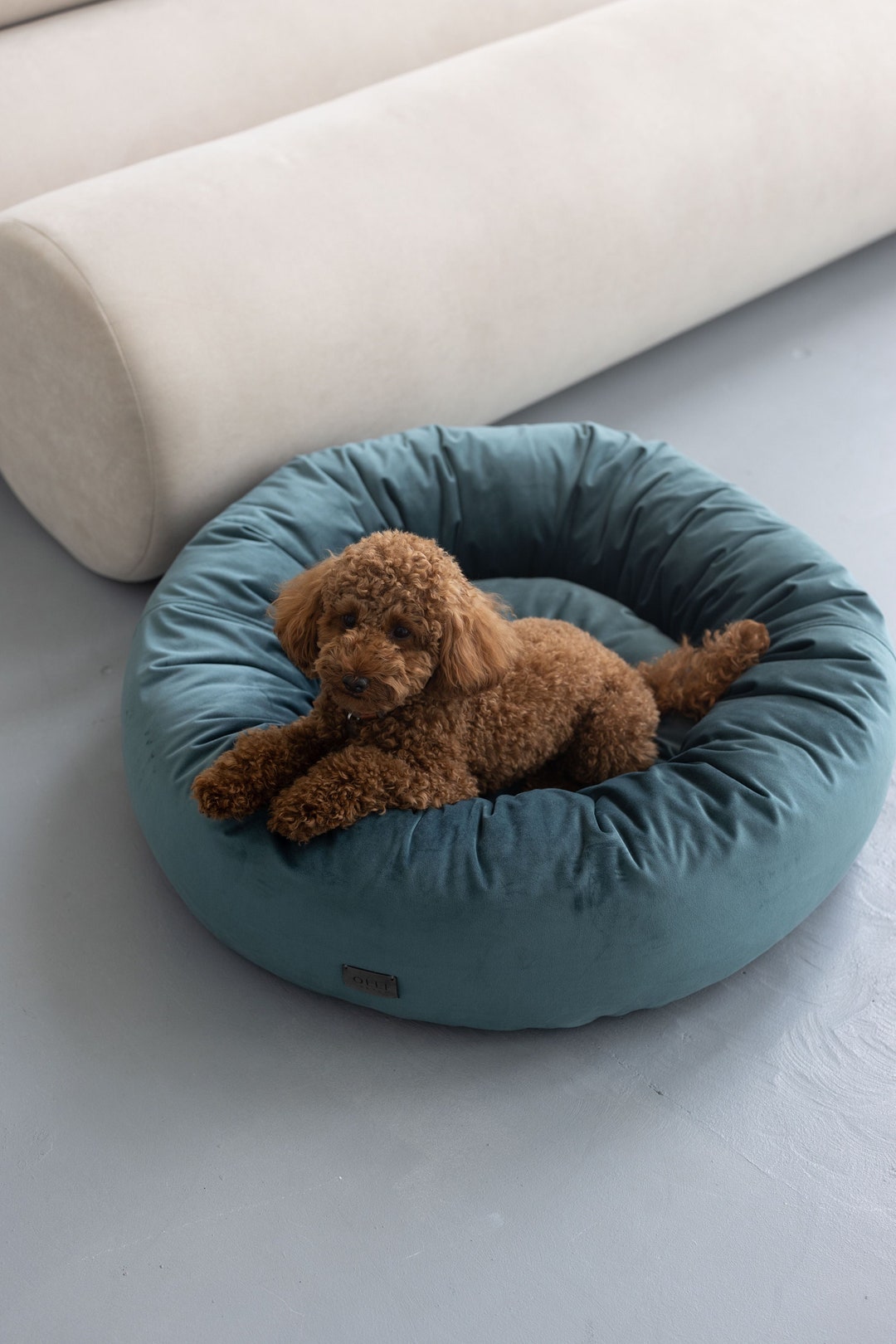 Dog Bed Small Dogs, Circle Pet Furniture Stuffed Perch, Aesthetic ...