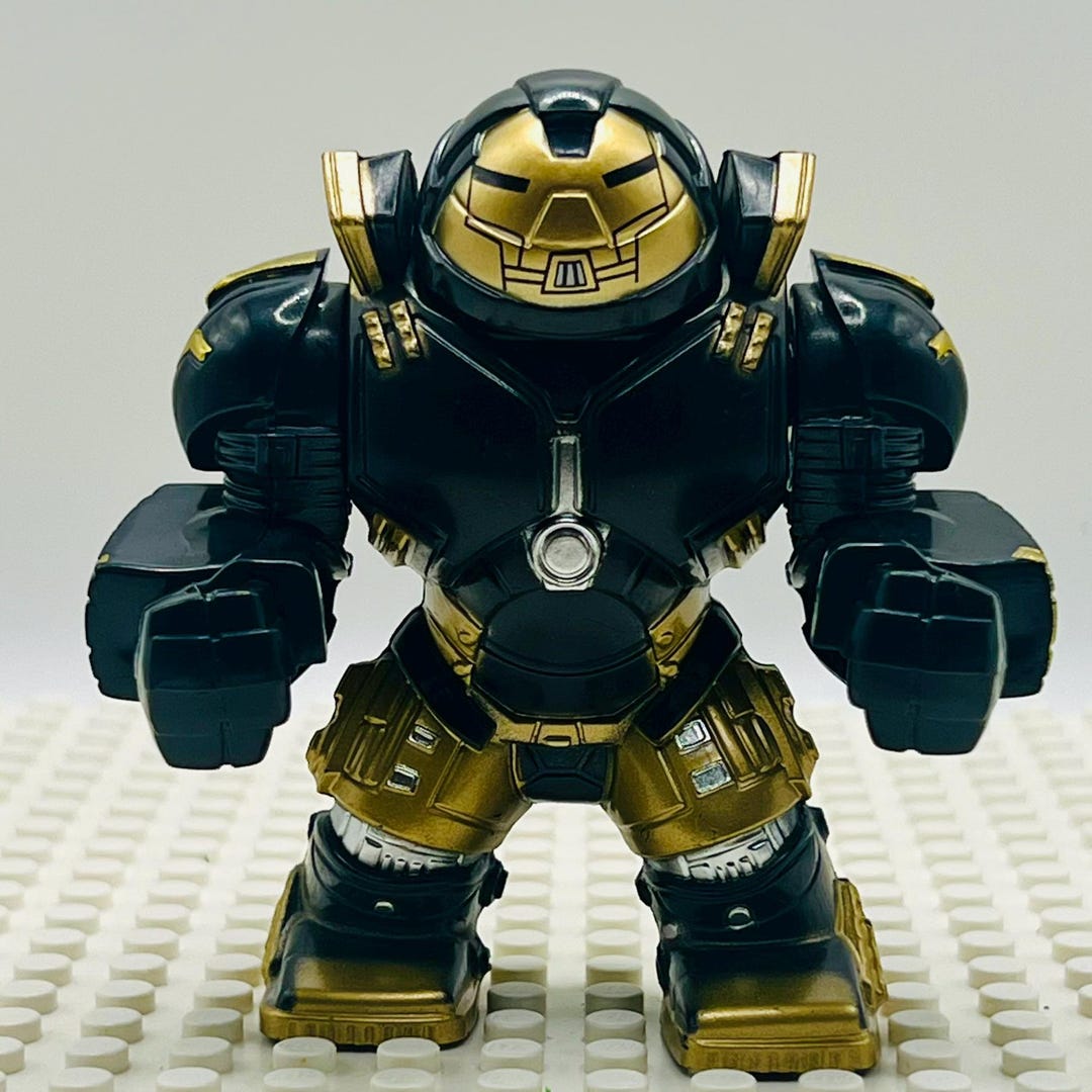 Marvel Ironman Hulk Buster Black and Gold Custom Big Figure Big Fig - Etsy