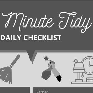 Ten Minute Tidy - Daily Checklist - Etsy