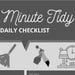 Ten Minute Tidy - Daily Checklist - Etsy