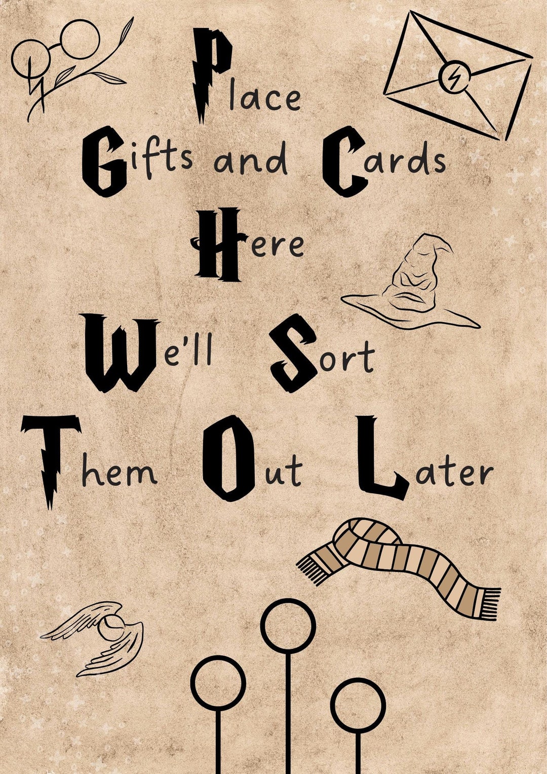 Harry Potter Baby Shower Gift Table Sign - Etsy