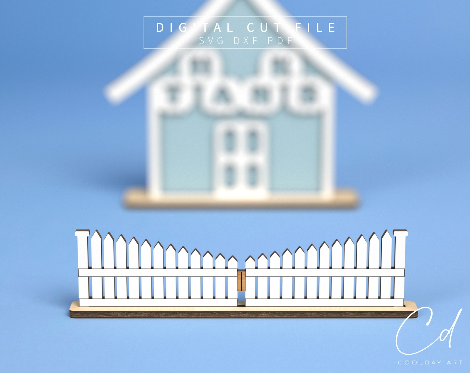 Fences, House Fence, Ranch Fence, Barrier, SVG DXF PDF - Glowforge ...