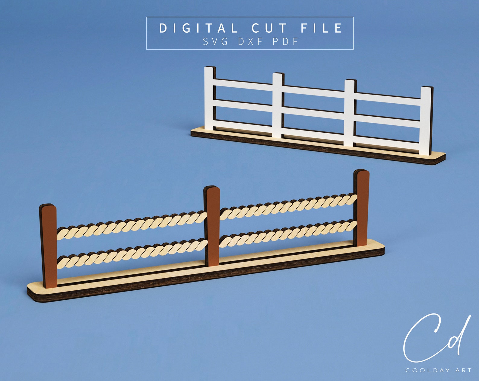 Fences, House Fence, Ranch Fence, Barrier, SVG DXF PDF - Glowforge ...