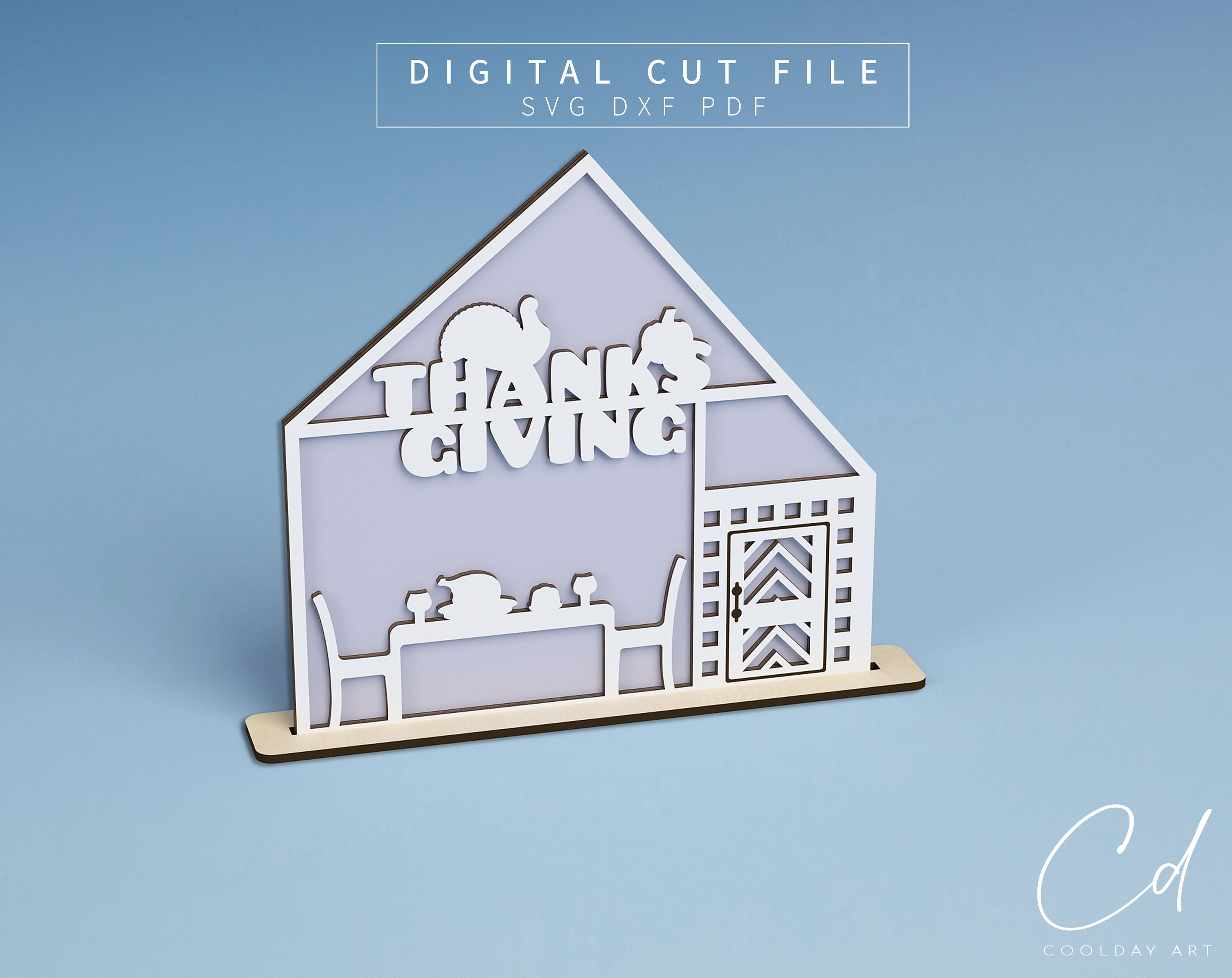 Thanksgiving Village, Houses and Restaurant File SVG DXF PDF ...