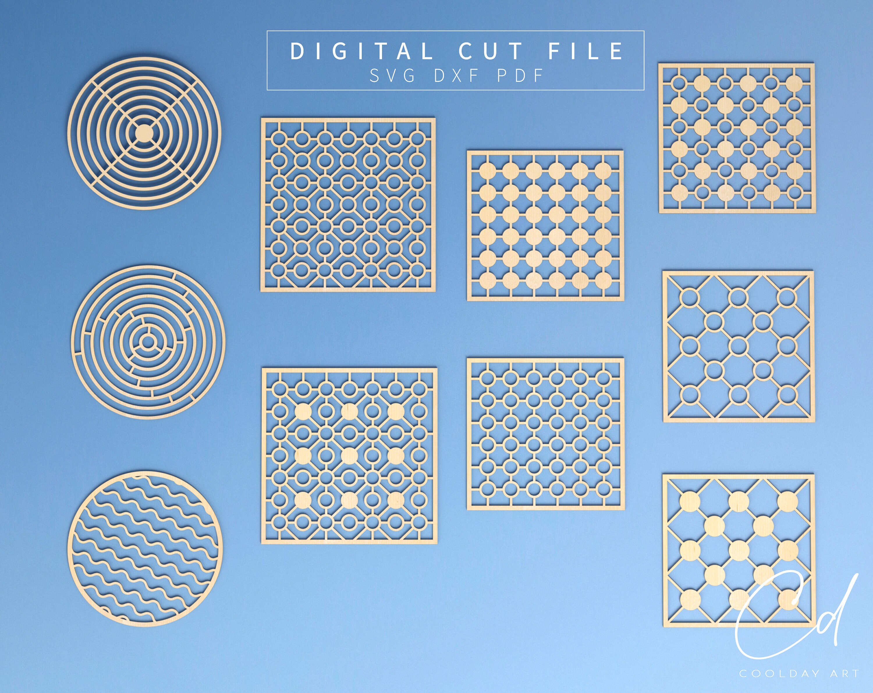 Minimalist Frame and Simple Base, Wire Frame SVG DXF PDF Glowforge ...