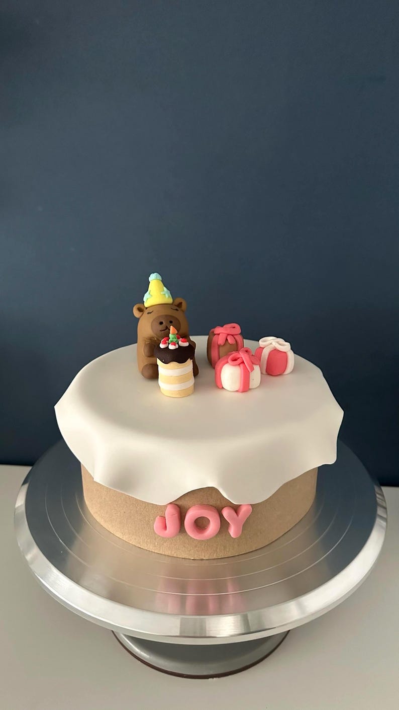 Handmade Fondant Capybara Cake Topper – Birthday Party Decoration - Etsy UK