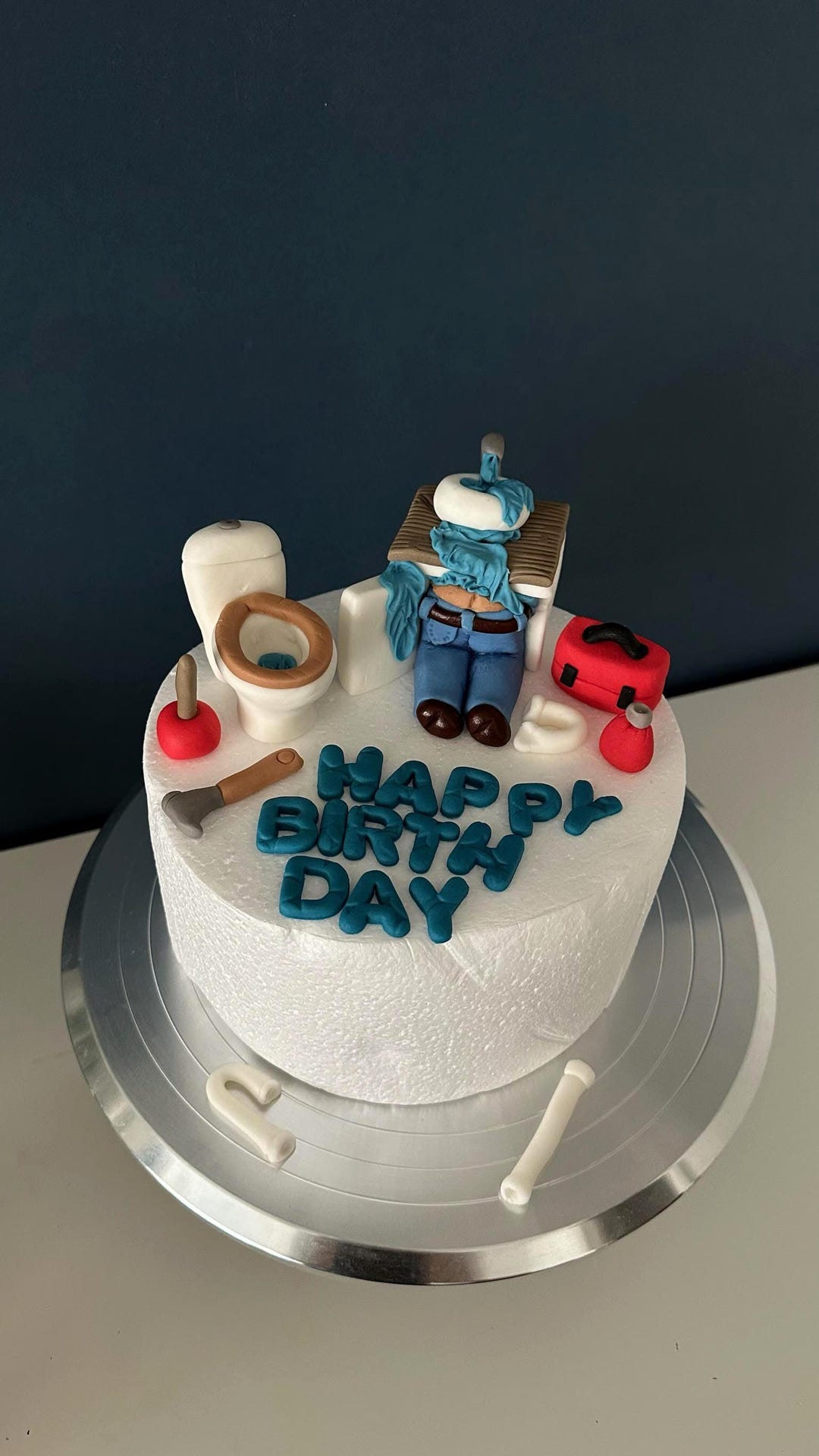 Funny Plumber Cake Topper - Handmade Birthday Party Figurine - Etsy