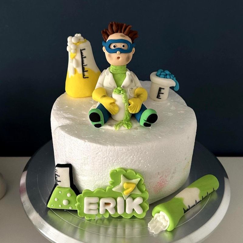 Science Girl Cake Topper - Etsy UK