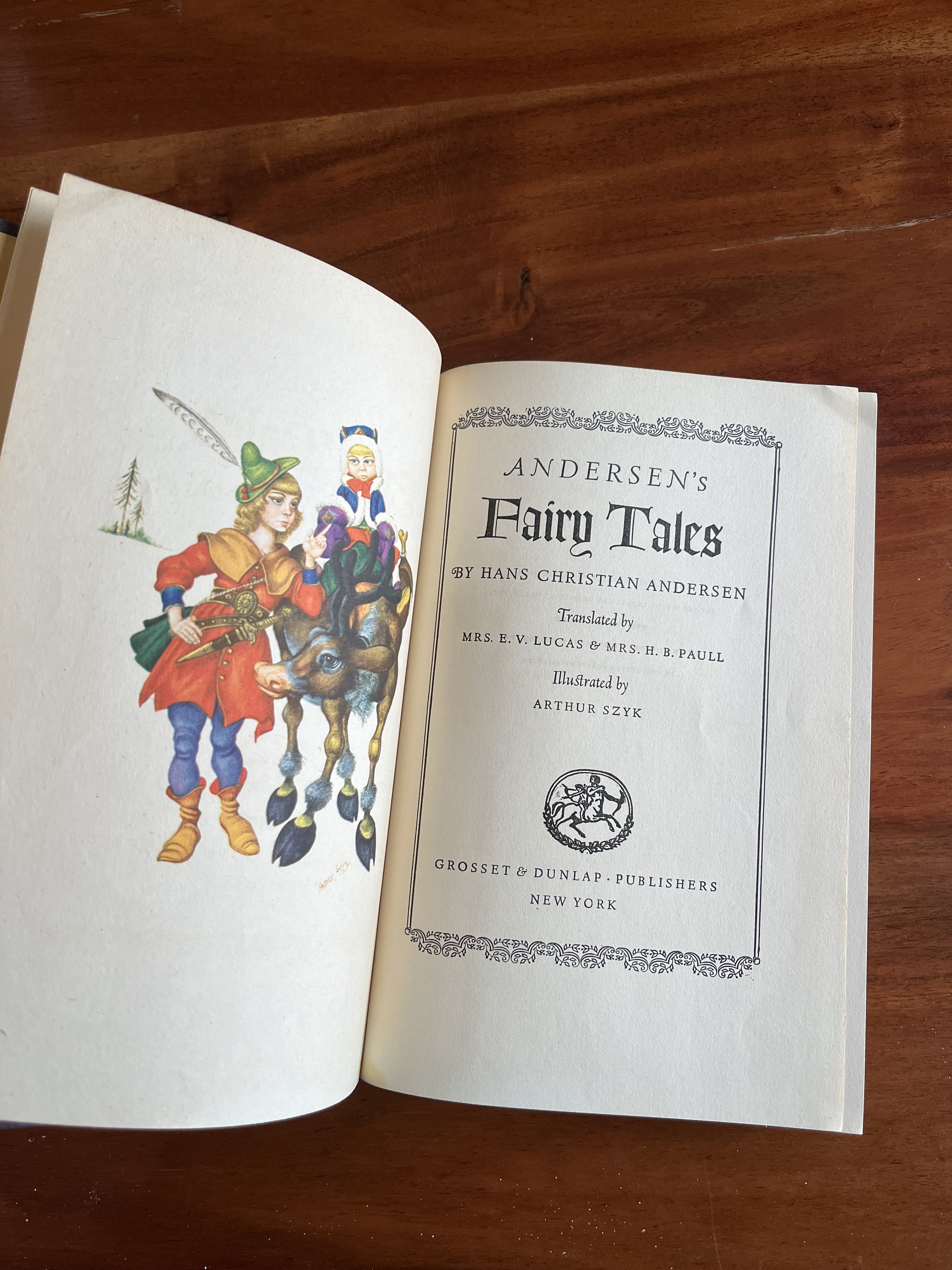 Andersens Fairy Tales by Hans Christian Andersen 1945 Grosset and ...