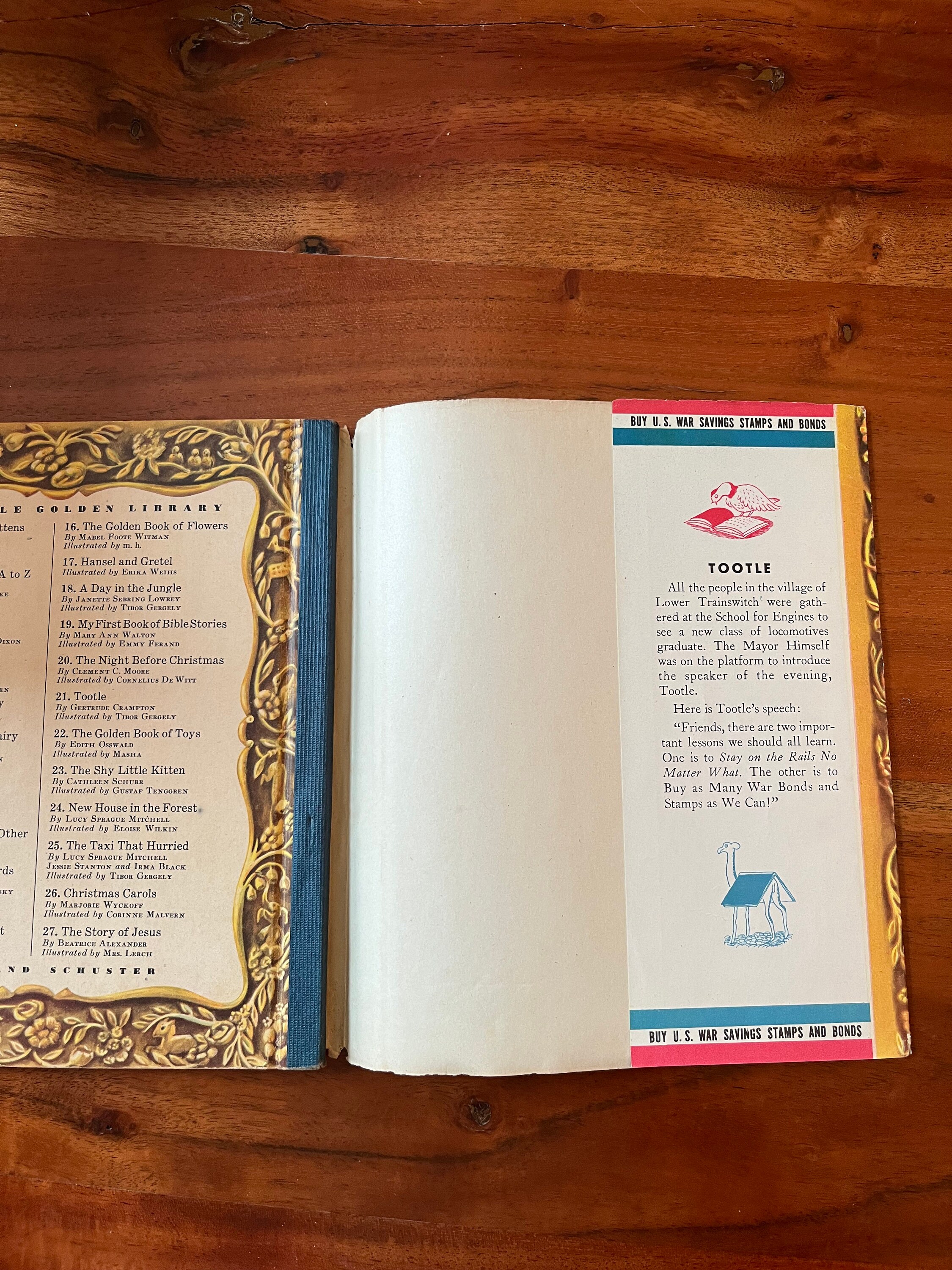 First Edition. Tootle by Gertrude Crampton. Illustrated by Tibor ...