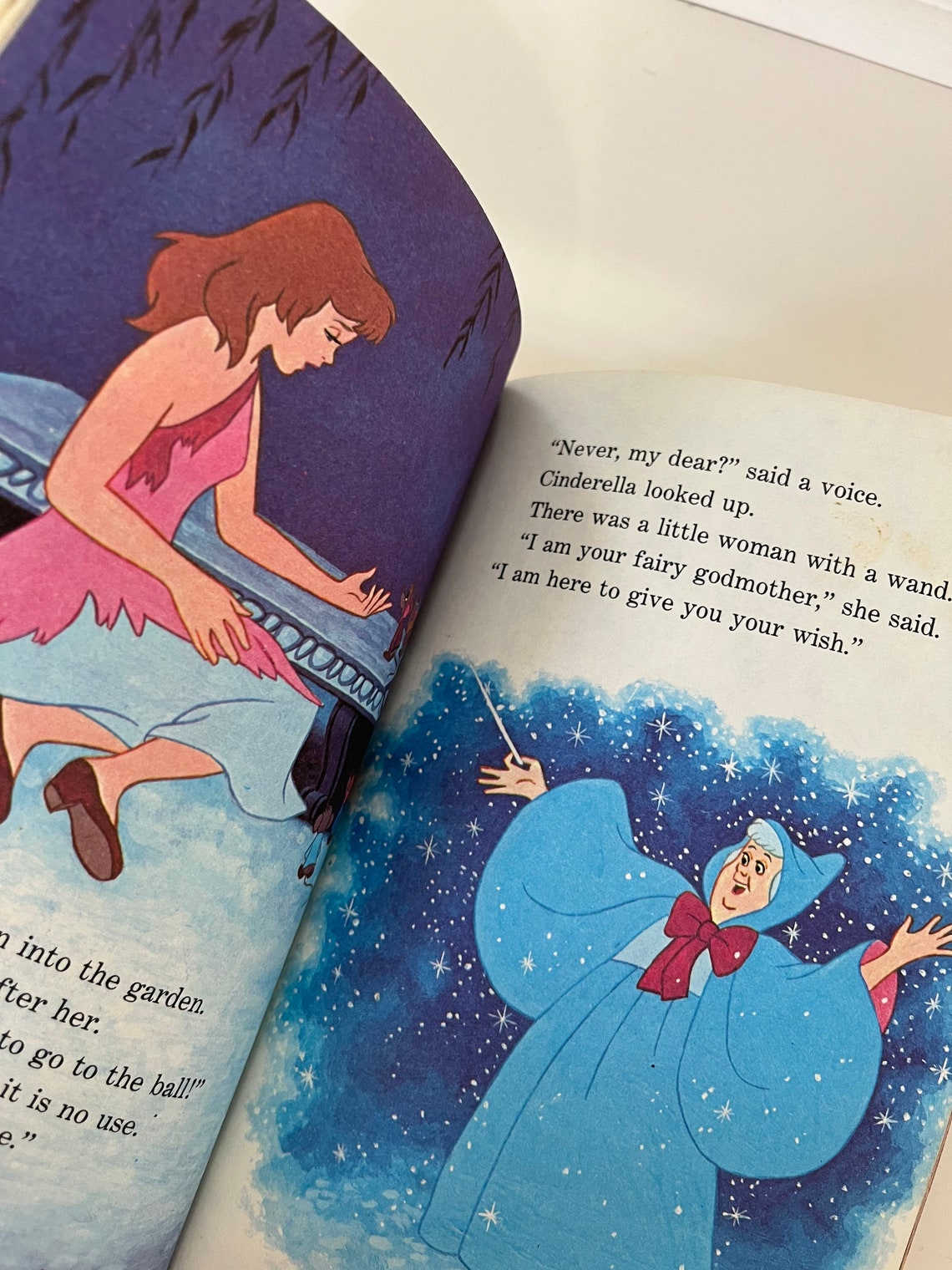 Cinderella. Disney's Wonderful World of Reading 1974. Beautiful Vintage ...