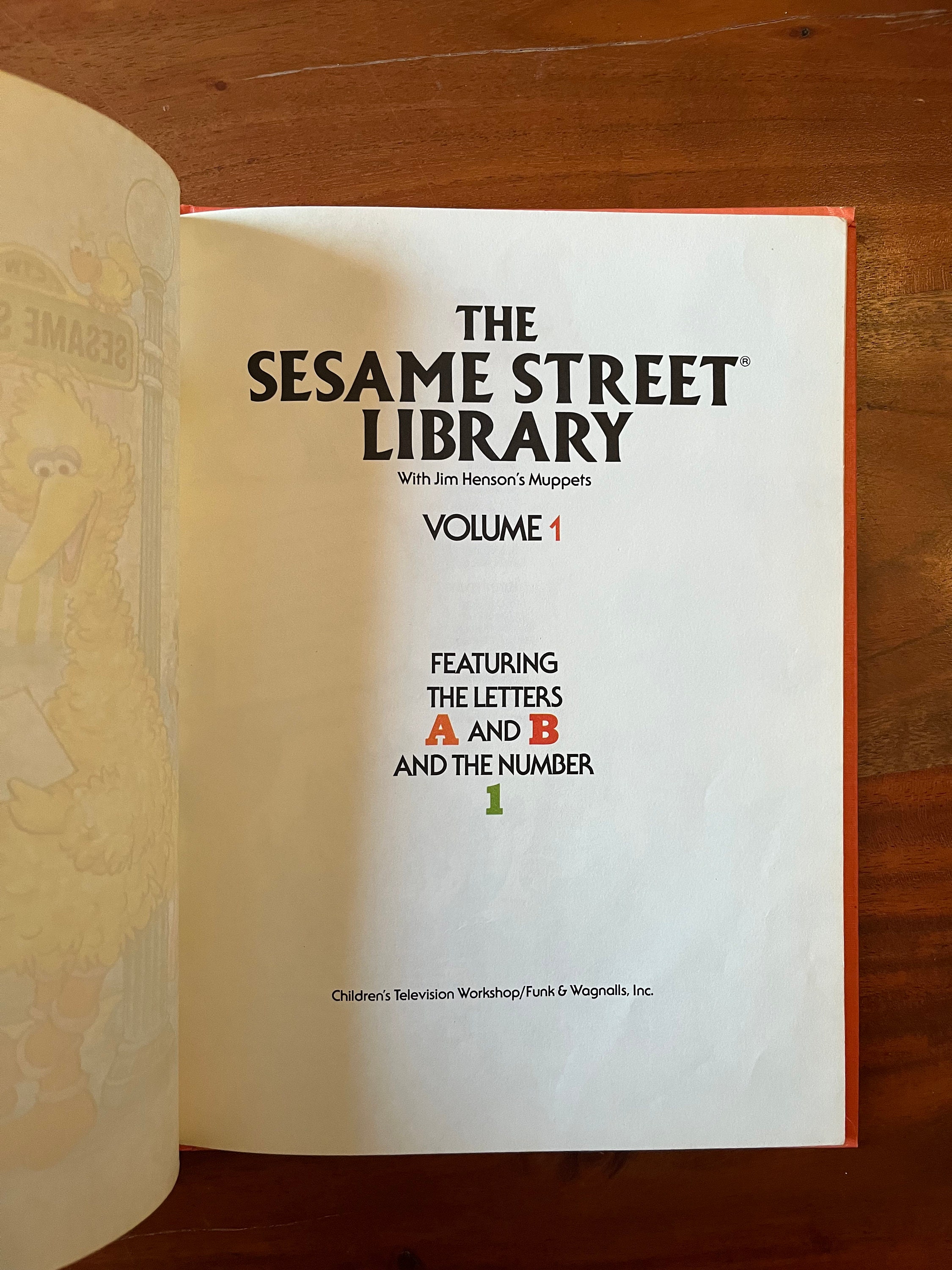 Sesame Street Library Volume 1 1978 Hardcover. With Art by J. Mathieu ...