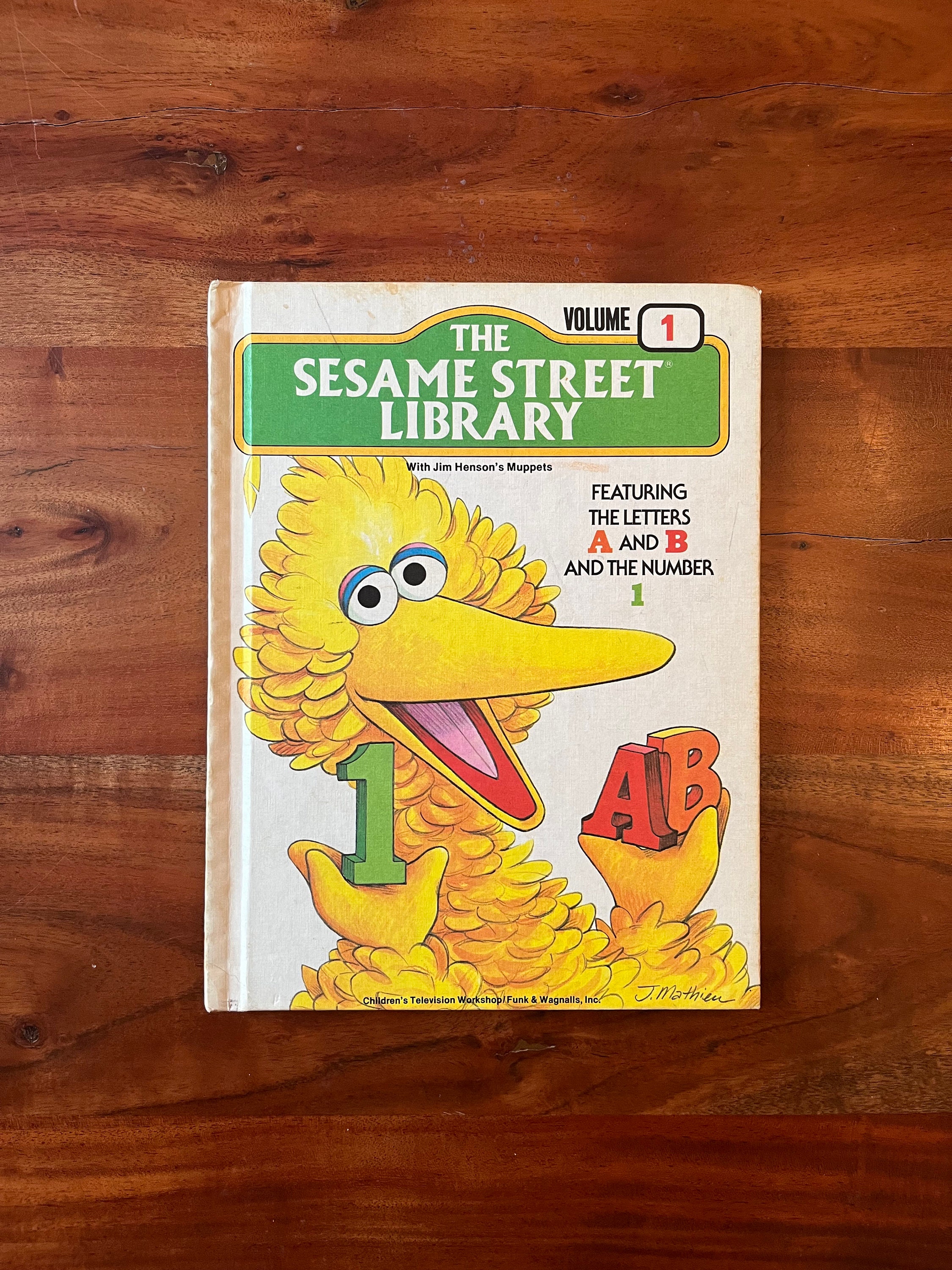 Sesame Street Library Volume 1 1978 Hardcover. With Art by J. Mathieu ...