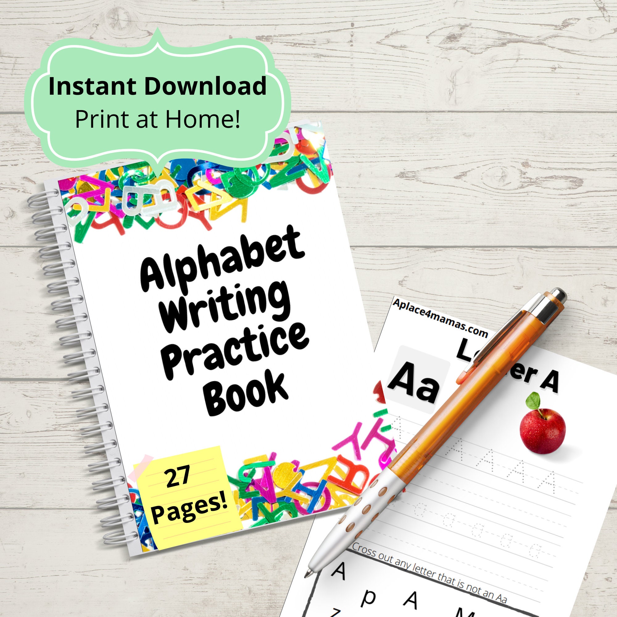 Kindergarten Readiness Bundle alphabet Worksheet Book, Alphabet ...