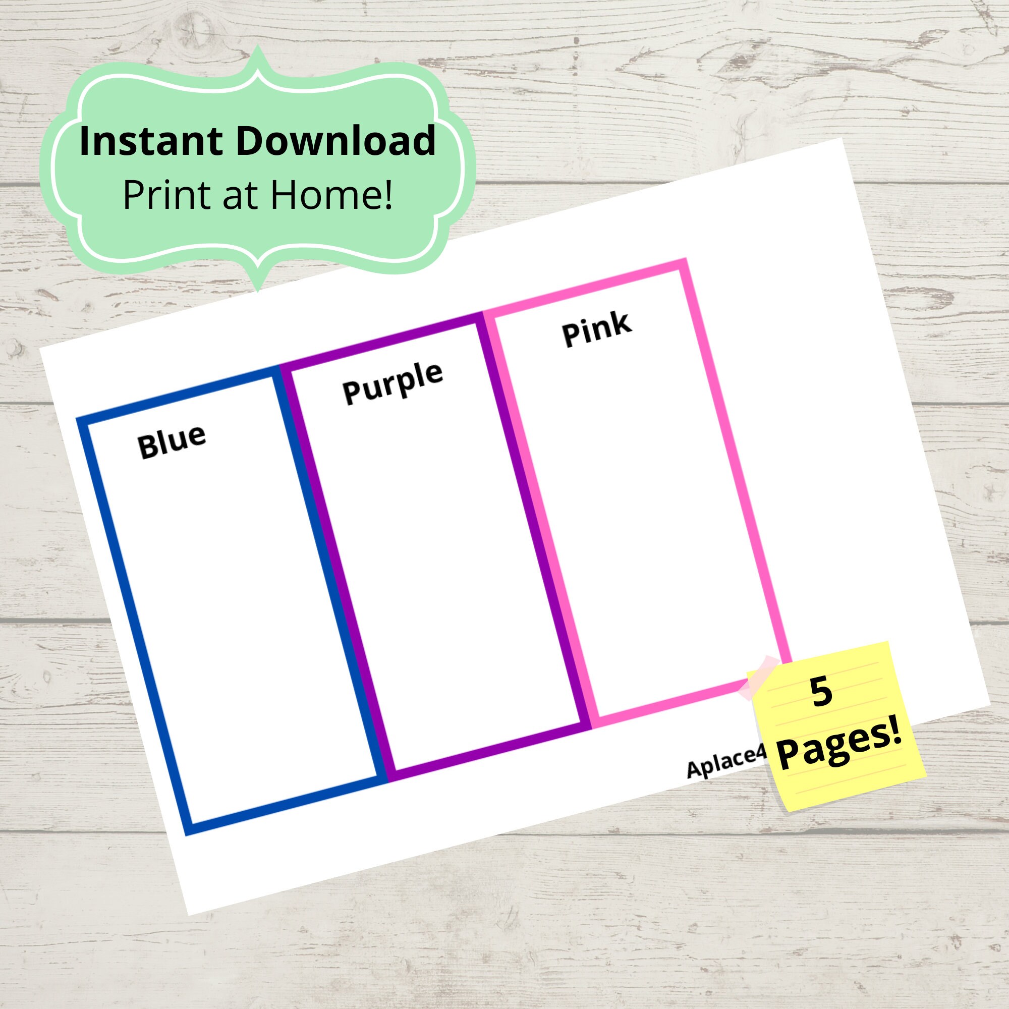 Color Matching Game, Color Matching PDF, Busy Book Printable, Toddler ...
