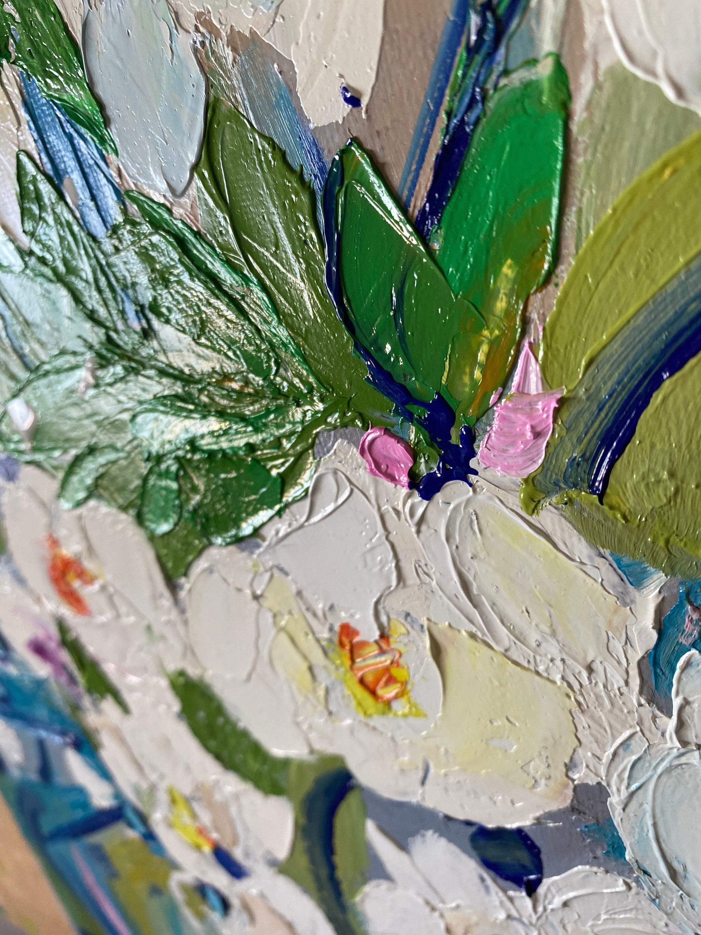 Orchid Extra Large Oil Painting on Canvas Still Life Original Art ...