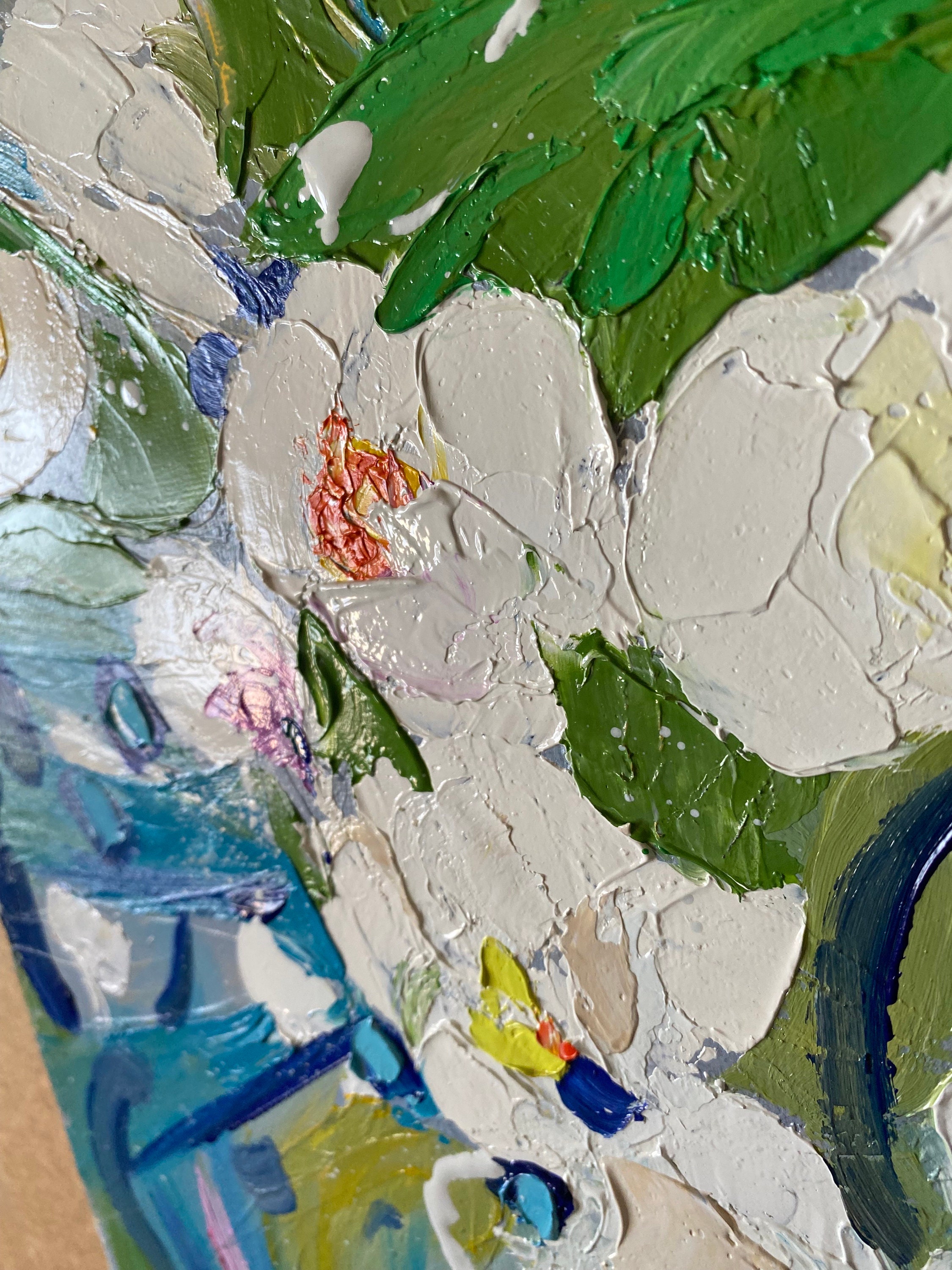 Orchid Extra Large Oil Painting on Canvas Still Life Original Art ...