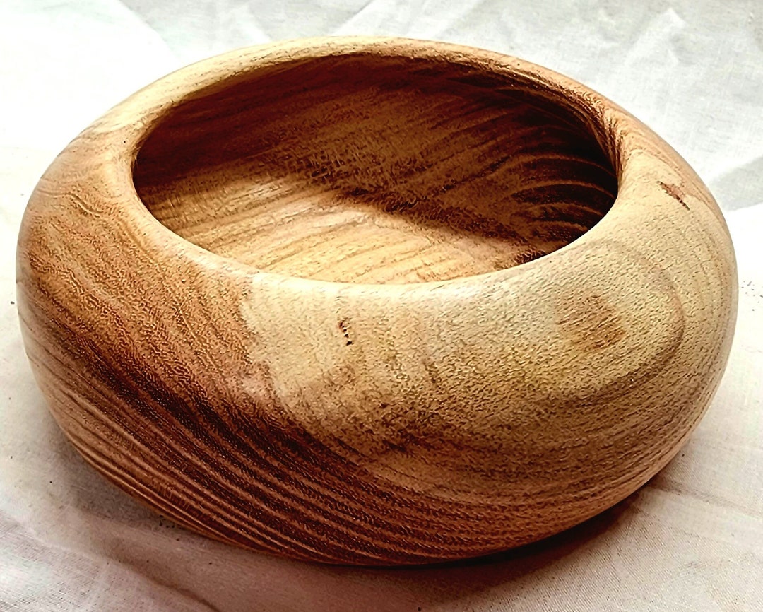 7" Honey Locust Bowl, Curved Sides. - Etsy