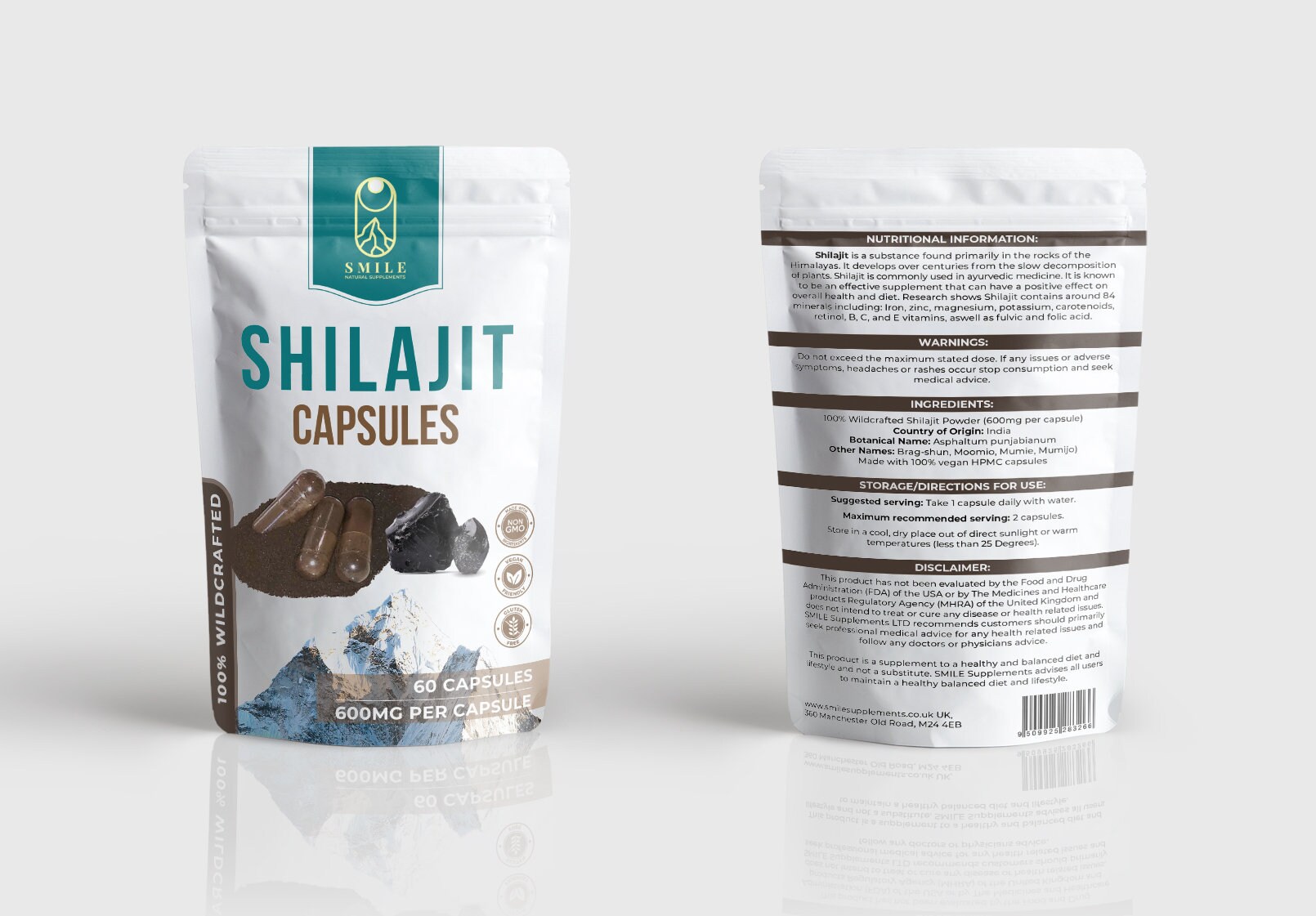 Pure Shilajit Capsules From Himalayas 600mg per capsule | Etsy