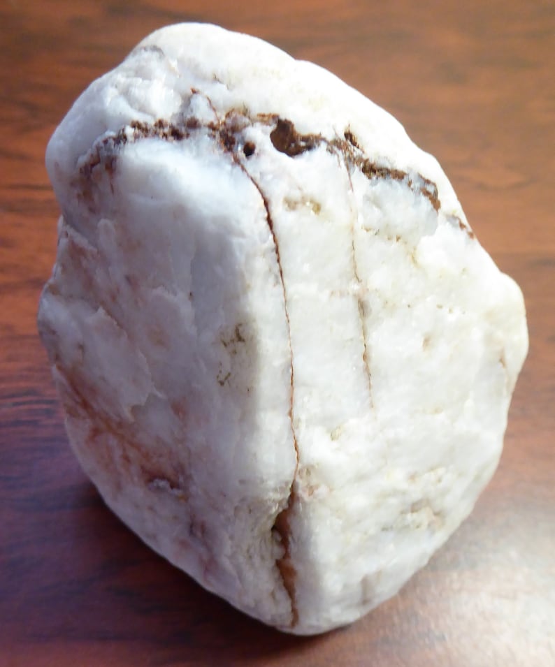 White Quartz Rose Red Quarts Rock Love Healing Red Veins - Etsy