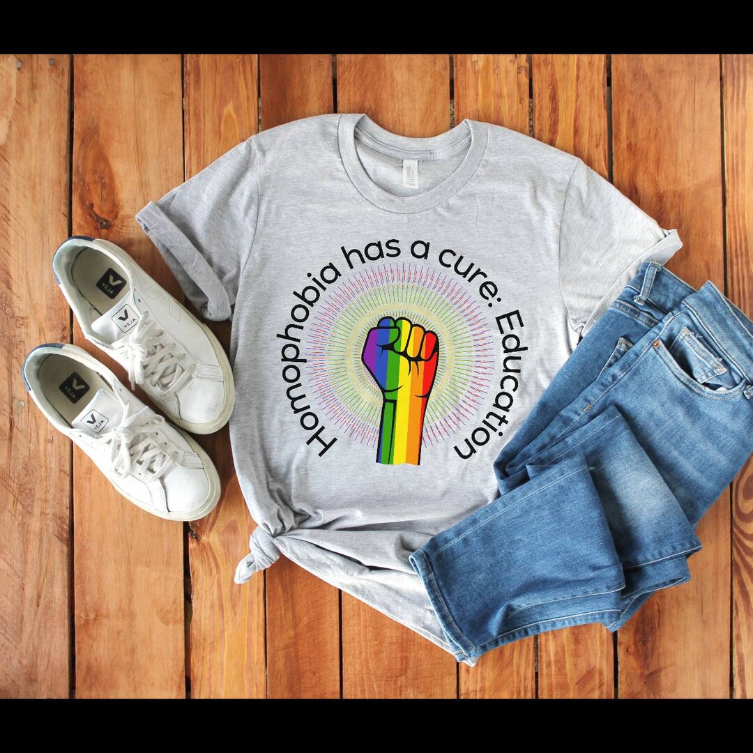 Homophobia Has A Cure, Pride Shirt, Rainbow Shirt, LGBT Shirt, Pride ...