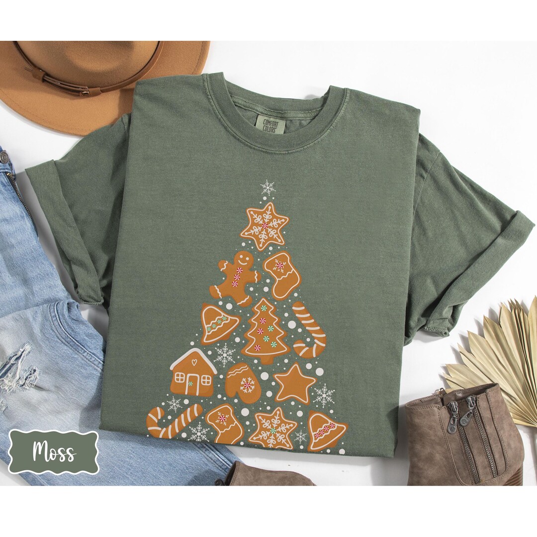 Comfort Colors® Gingerbread Shirt, Cute Christmas Shirt, Gingerbread ...