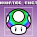 Animated Twitch Emote Rainbow Mushroom Tie Dye Kawaii Toad Trippy ...