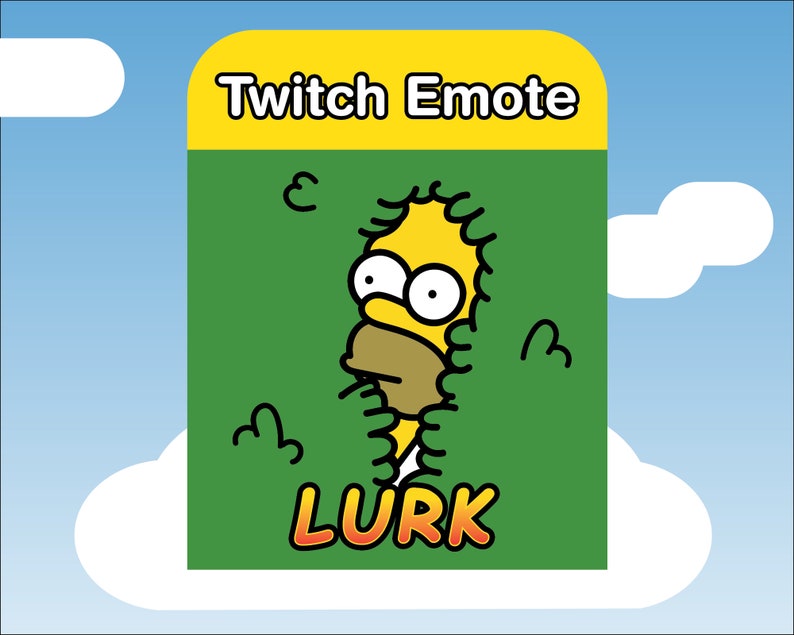 Homer Simpson Bush Meme Twitch Emote - Etsy