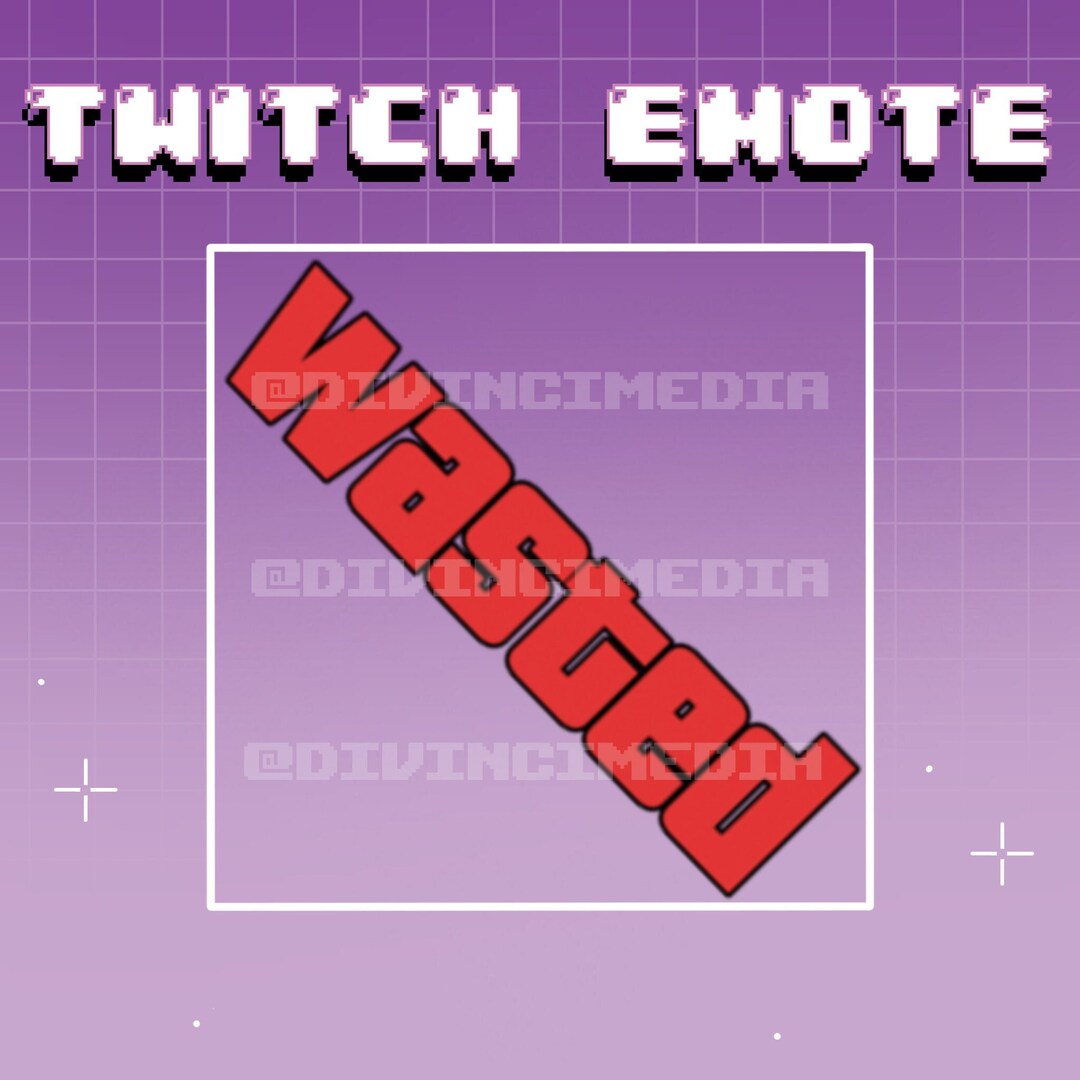 GTA Wasted Text Twitch Emote Drunk RIP Drücken Sie F im Chat Key Button ...
