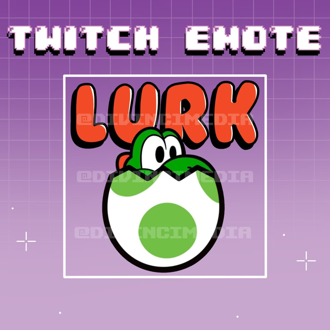 Yoshi Egg Lurk Twitch Emote - Etsy