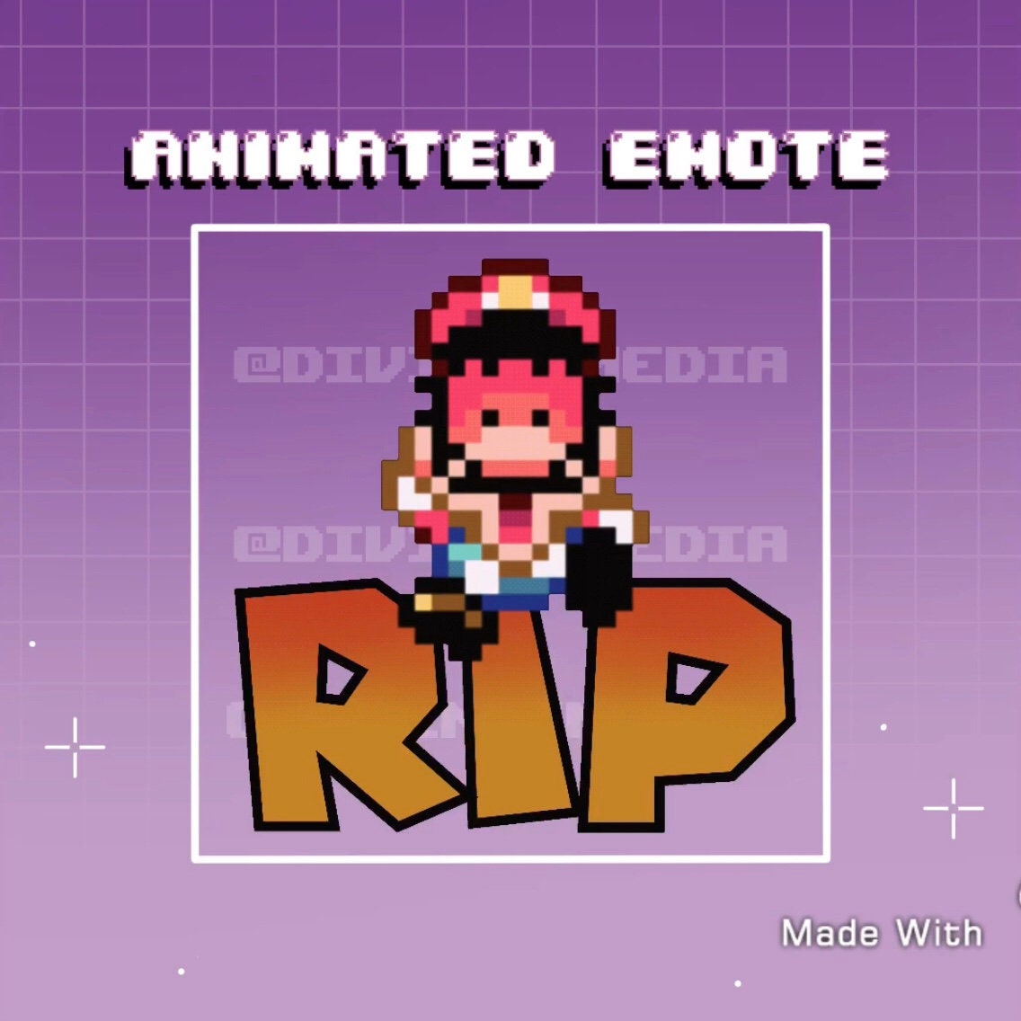 Super Mario Animated Twitch Emote Gif RIP - Etsy