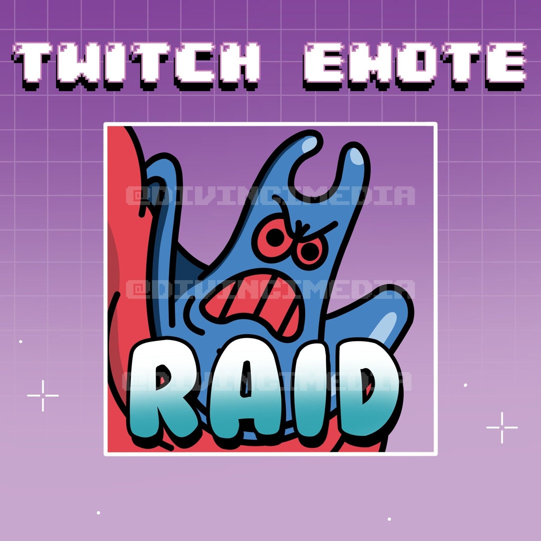 Man Ray Spongebob Raid Twitch Emote - Etsy