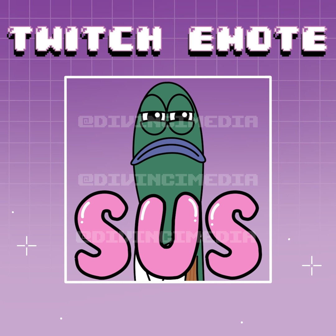 Spongebob Lifeguard Fish Sus Twitch Emote - Etsy Canada