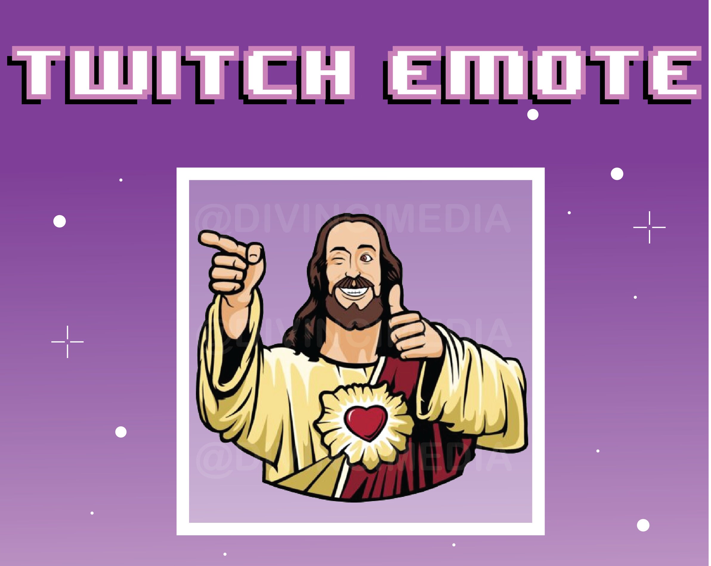 Buddy Jesus Christ Twitch Emote - Etsy Australia