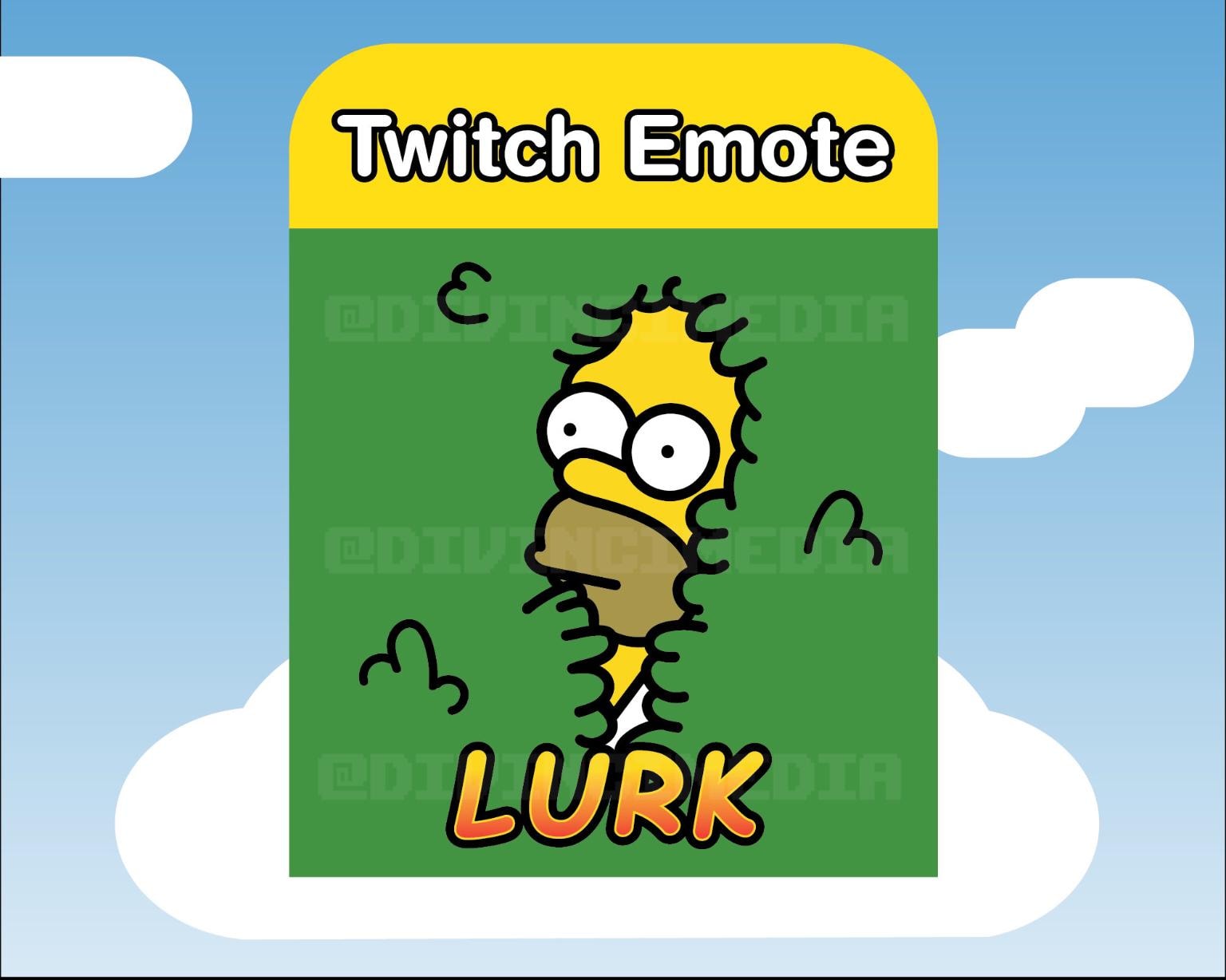 Homer Simpson Bush Meme Twitch Emote - Etsy