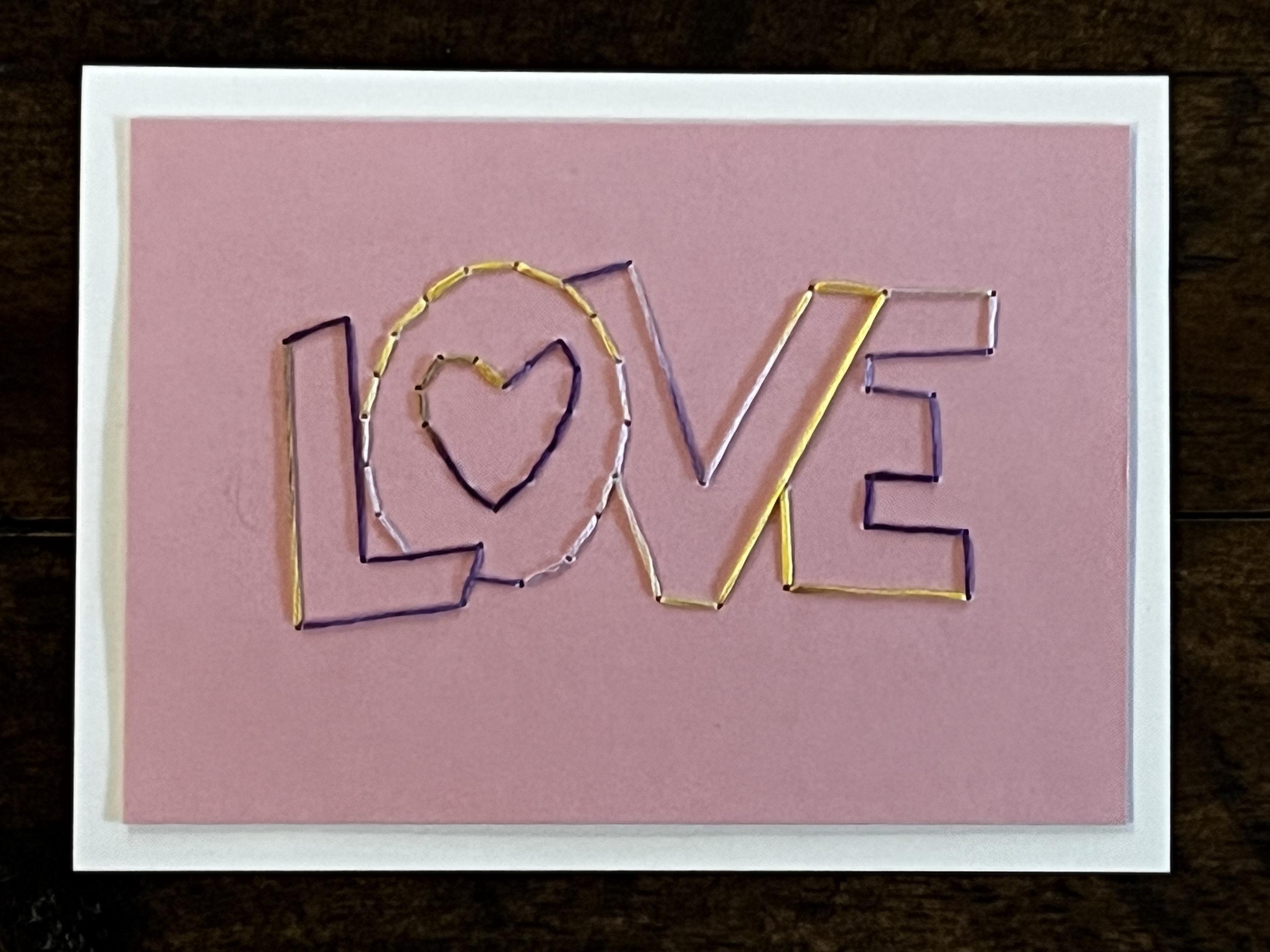 Kid-friendly Love Cards A2 Hand-embroidery Pattern Download | Paper ...