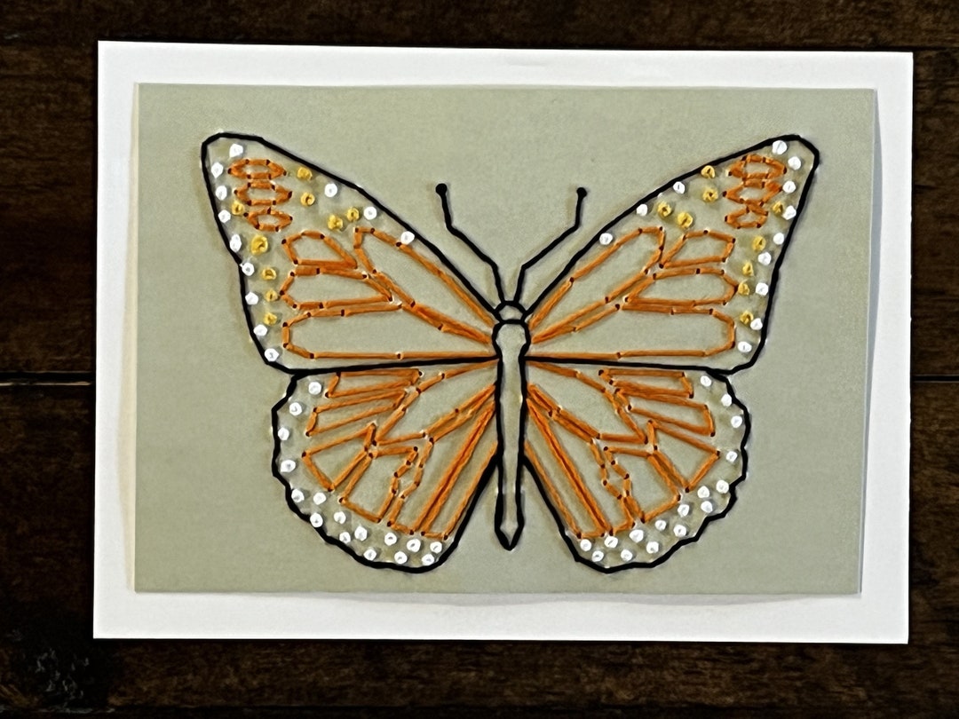 Butterfly A2 Hand-embroidery Pattern Download | Paper Embroidery | Home ...