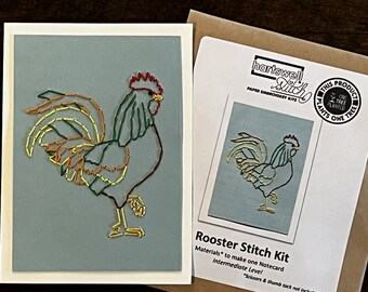 Rooster Machine Embroidery Applique and Fill Stitch Designs - Etsy
