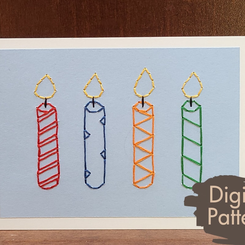 Stitch Birthday Card 2 - Etsy