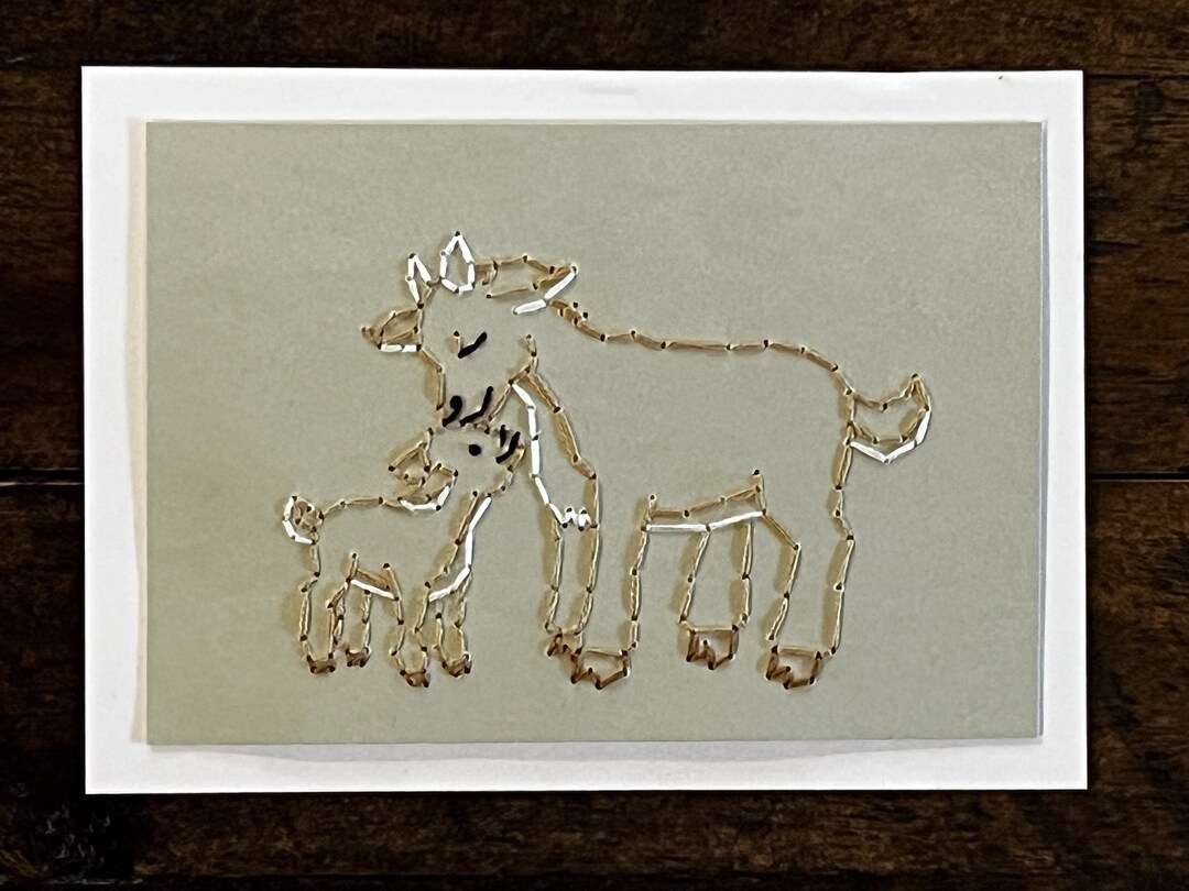 Goat A2 Hand-embroidery Pattern Download | Paper Embroidery | Home ...