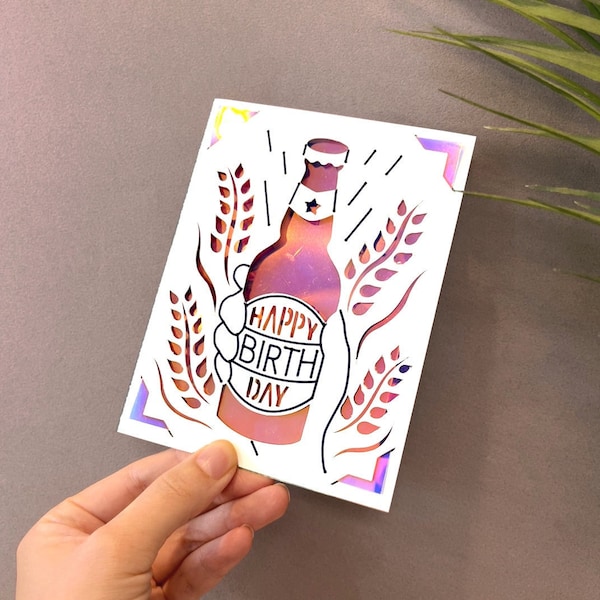 Cutout Birthday Card - Etsy UK