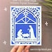 Nativity Card Svg, Cricut Joy Christmas Card Svg, Unto Us a Child is ...