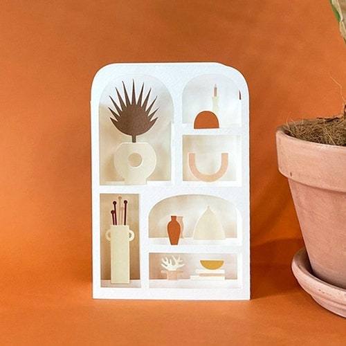 Unique Paper Cut Paper Room Decor Paper Craft card - Etsy