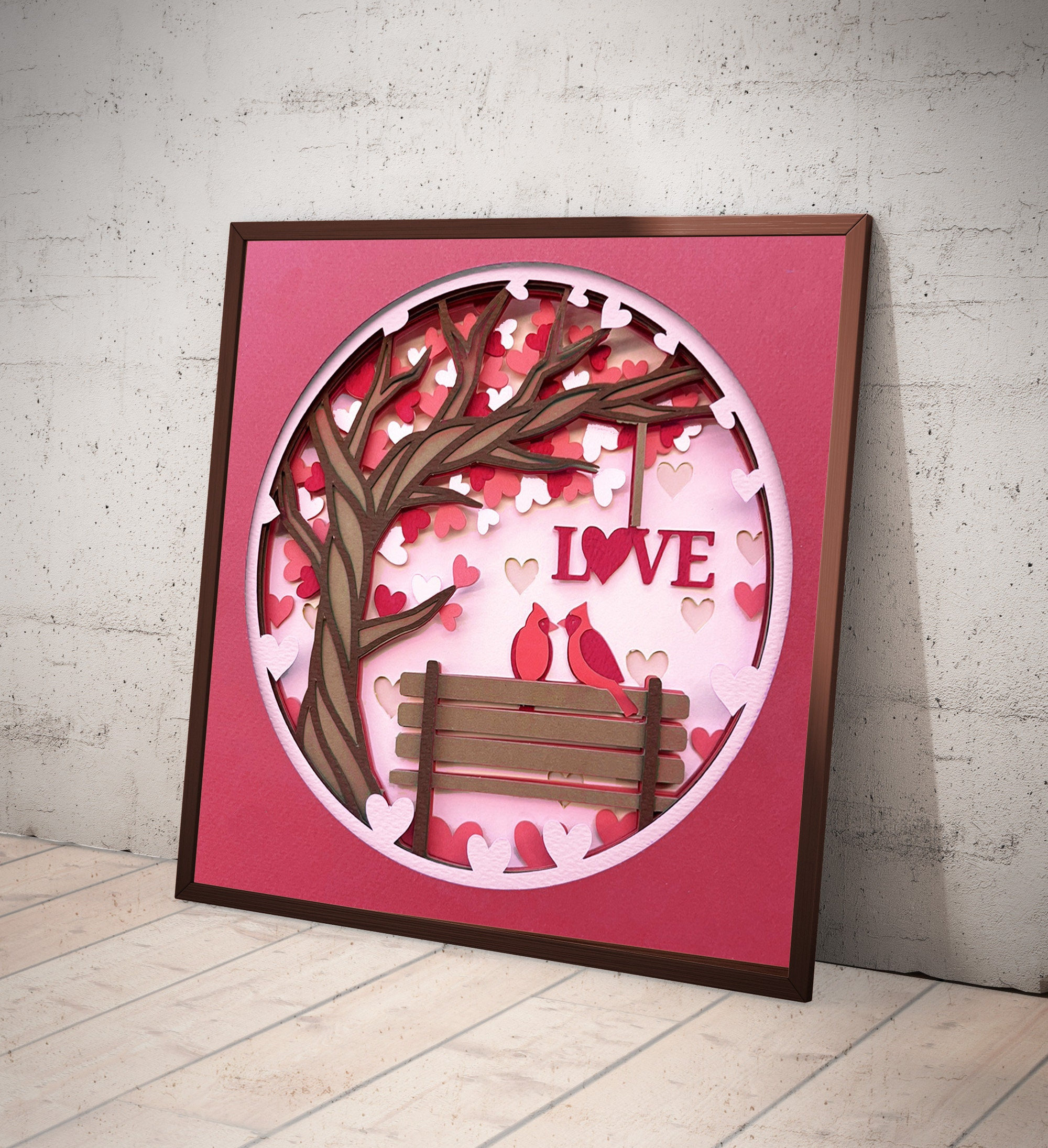 Love Tree Shadow Box 3d Love Svg 3d ANNIVERSARY Love Tree - Etsy Canada