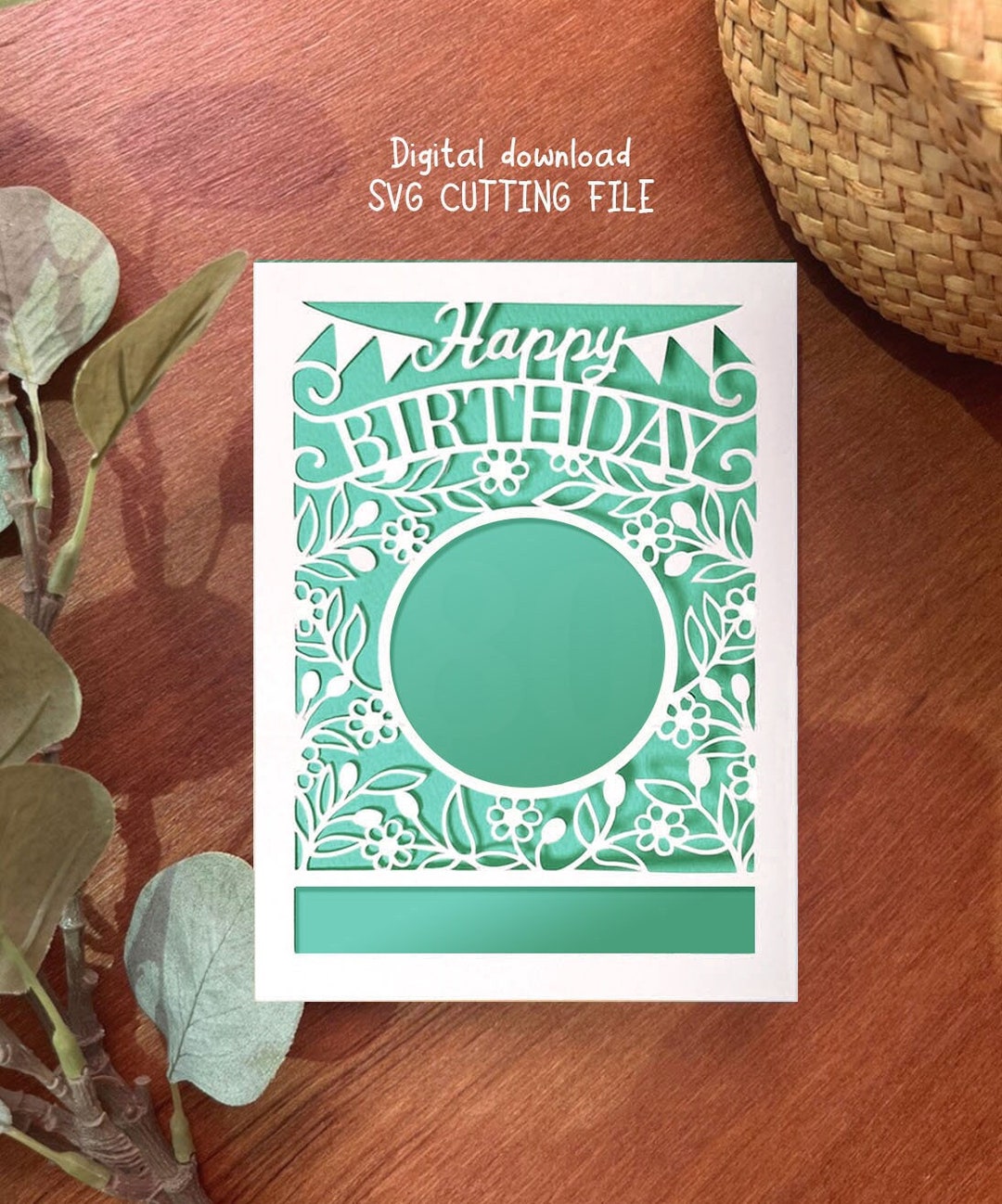 Personalised Birthday Card Svg Birthday Card SVG File for - Etsy