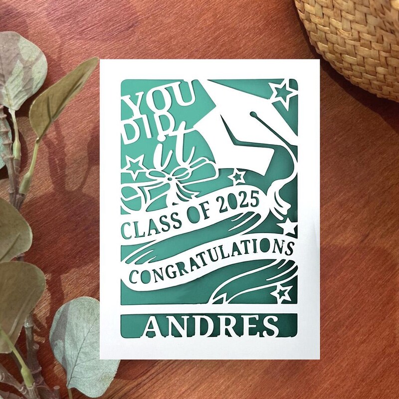 Graduation Card Svg - Etsy