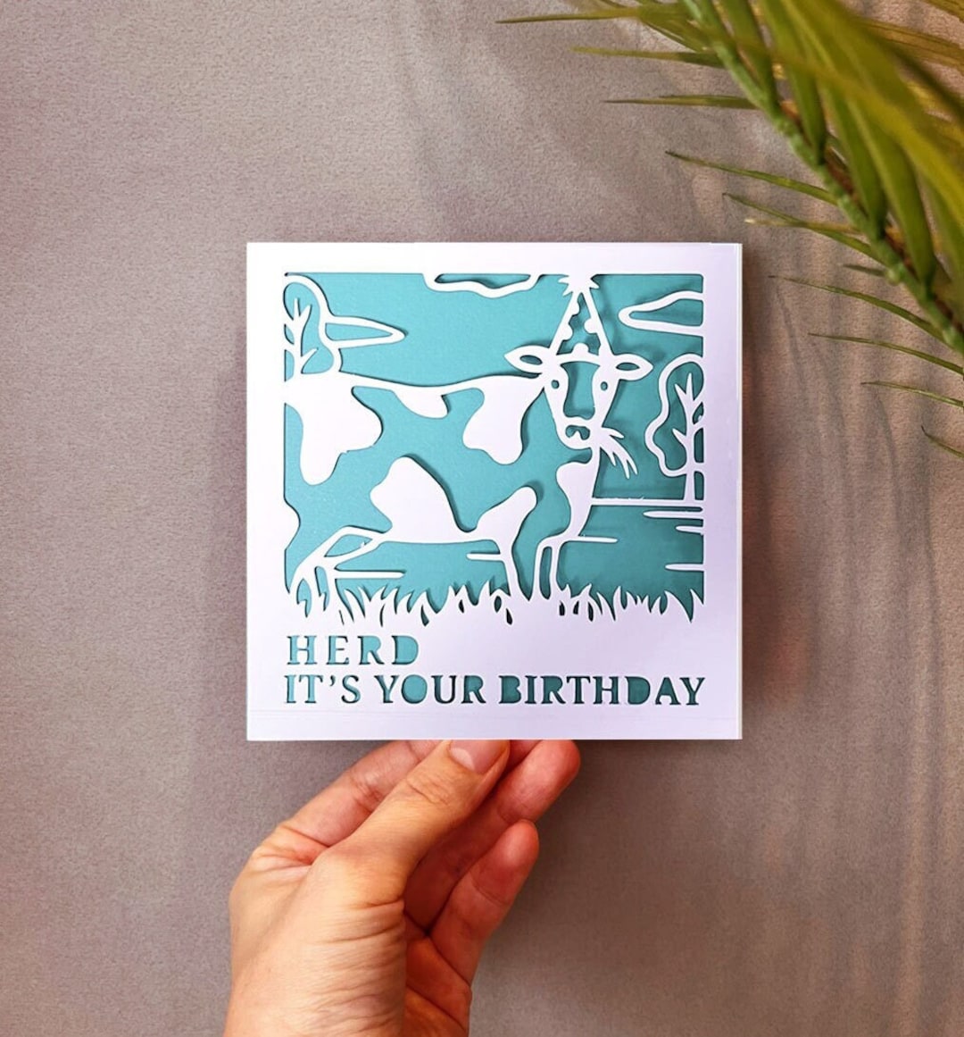 Cow Birthday Card Svg, Farmer Birthday Card Svg, Funny Birthday Card ...