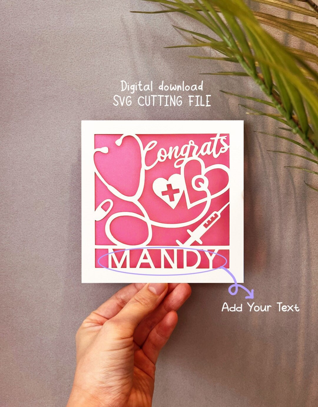 Congrats Doctor Nurse Card Svg, Medical Card Svg, Medical Graduation ...