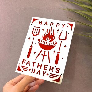 BBQ Fathers Day Card Svg, Father's Day Card Funny Cricut, Cricut Joy ...