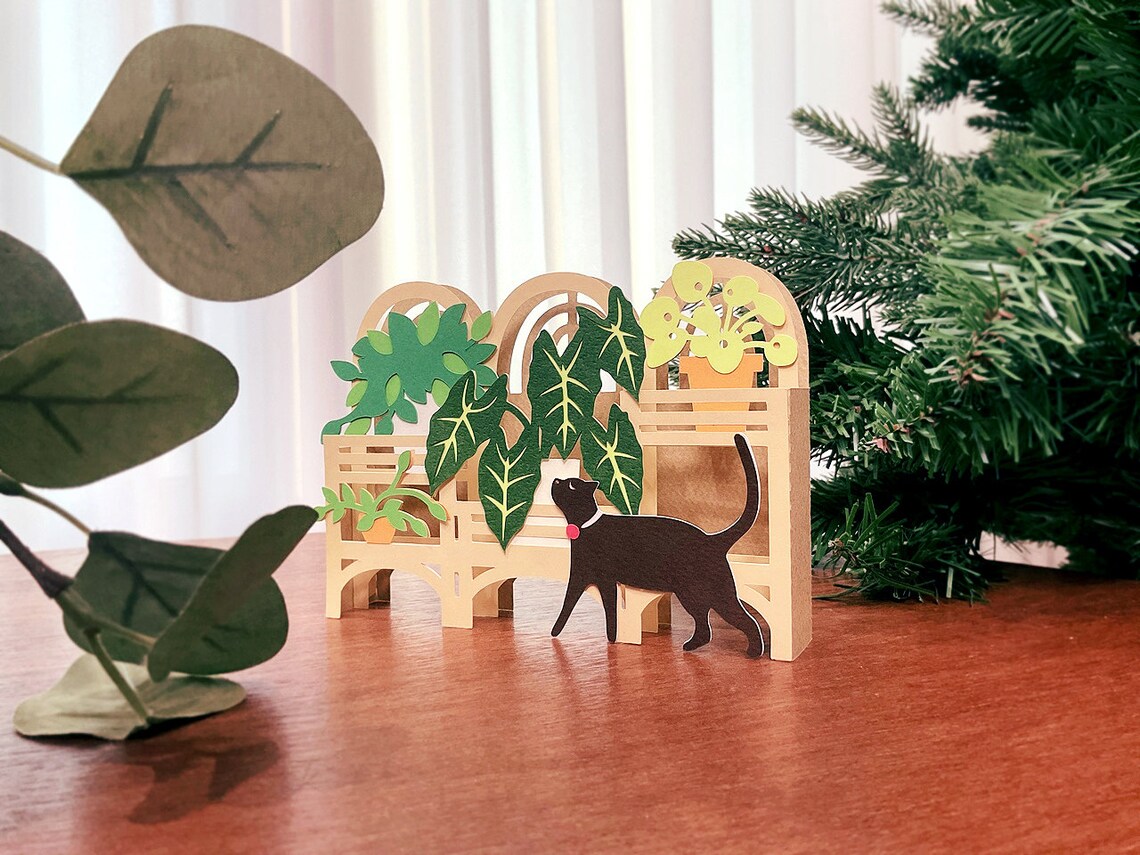 4 Box Plant Card Bundle Box Card Template SVG Digital - Etsy